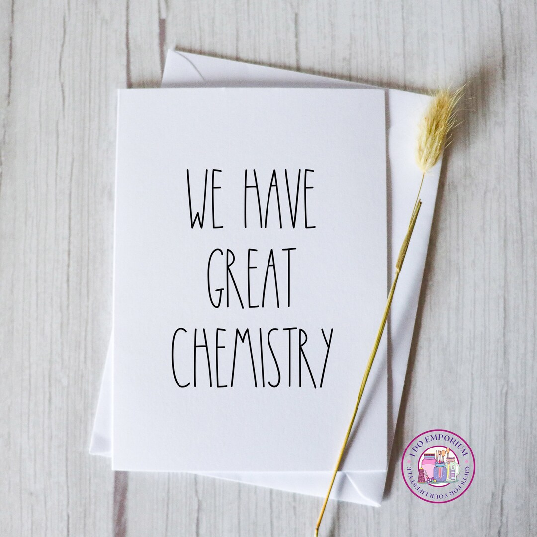 We Have Great Chemistry Cute Birthday Card, Personalized Greeting Card ...