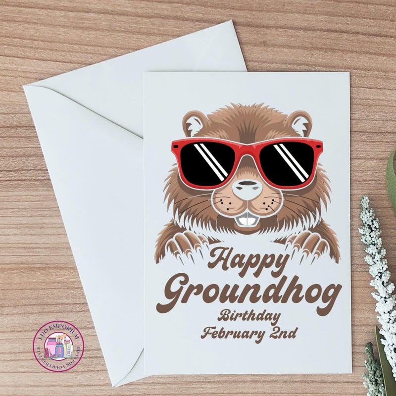 Groundhog Birthday Card - Etsy