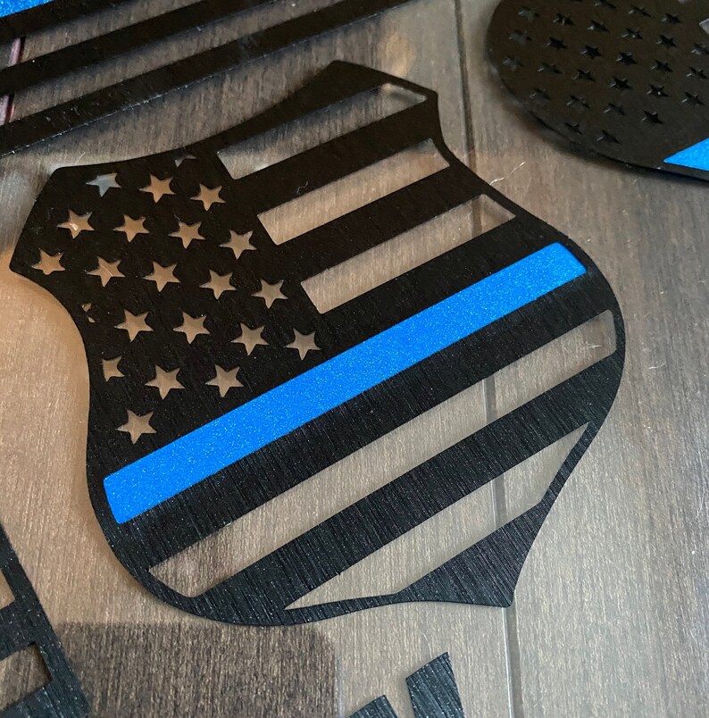 Police Law Enforcement Support Thin Blue Line Decal Sticker Etsy