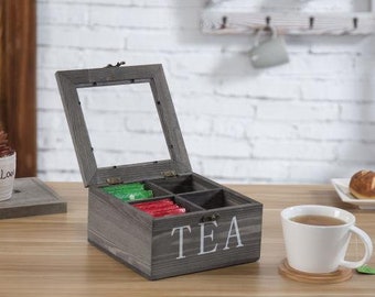 Rustic Tea Box | Etsy