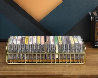 Wood Cassette Tape Rack | Etsy