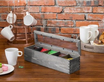 Rustic Tea Box | Etsy