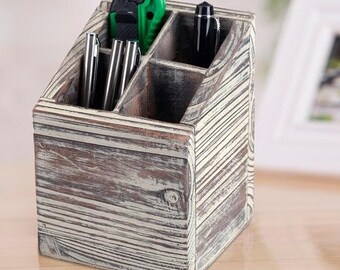 Rustic Pen Holder | Etsy