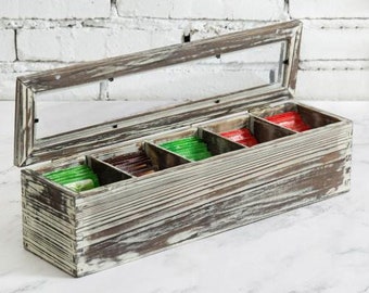 Rustic Tea Box | Etsy