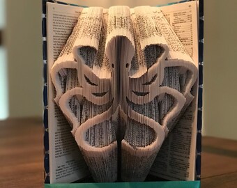 Octopus BOOK FOLDING PATTERN Instructions Book Fold - Etsy