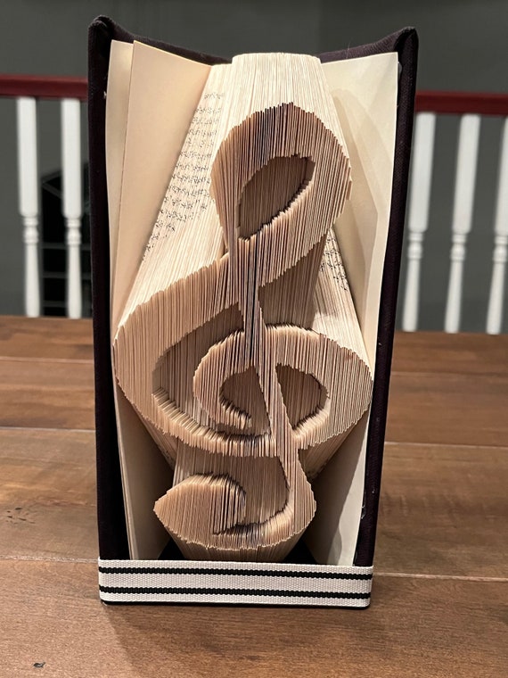 Treble Clef Bookfolding Pattern | Etsy