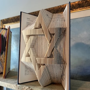 Star of David Book Folding Pattern - Etsy