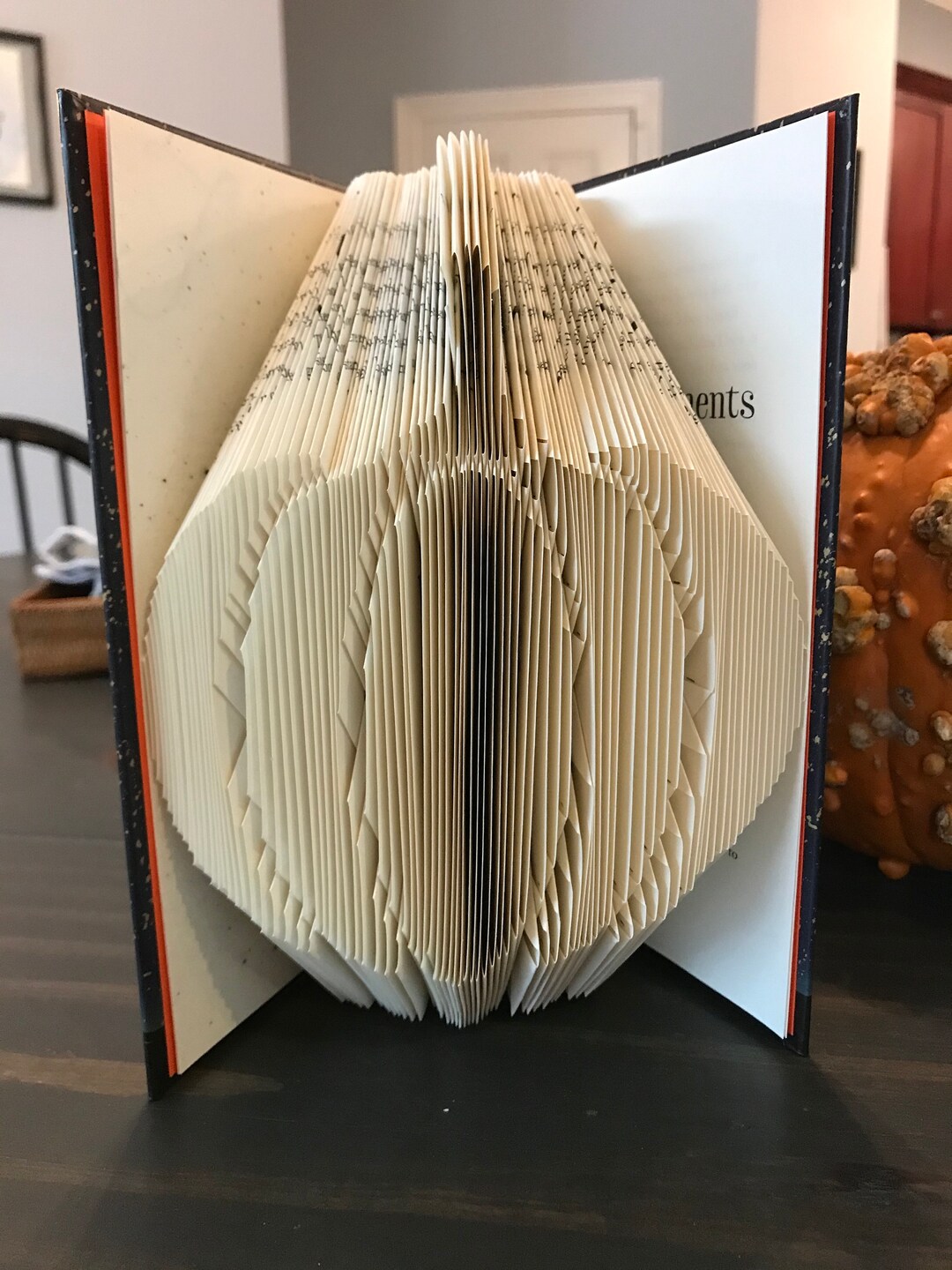 Margie's Easy DIY Pumpkin Book Folding Pattern - Etsy