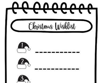 Christmas Wishlist Svg - Etsy