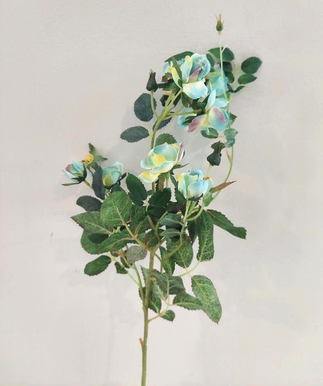 Small Wild Roses Artificial Flower Spray, Blue, 20 - Etsy