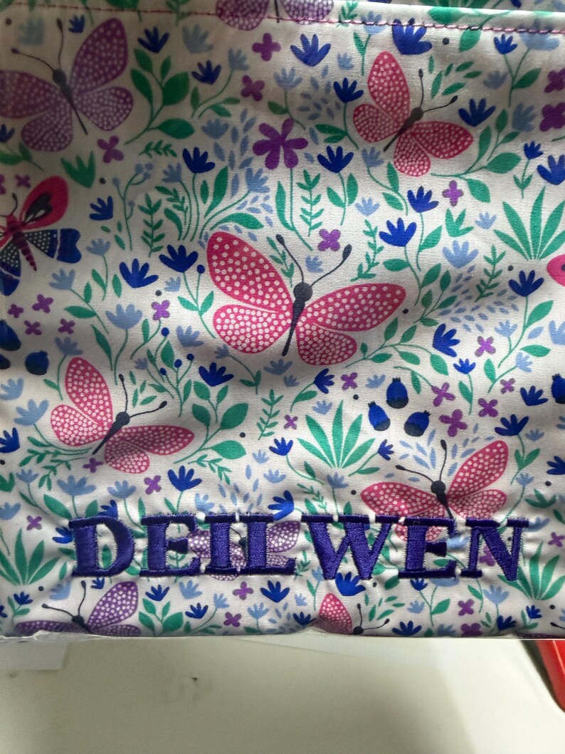 WALKING FRAME BAG - Butterflies *** Optional Embroidered Name *** - Etsy UK