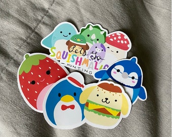 Squishmallow Sticker Pack | Etsy