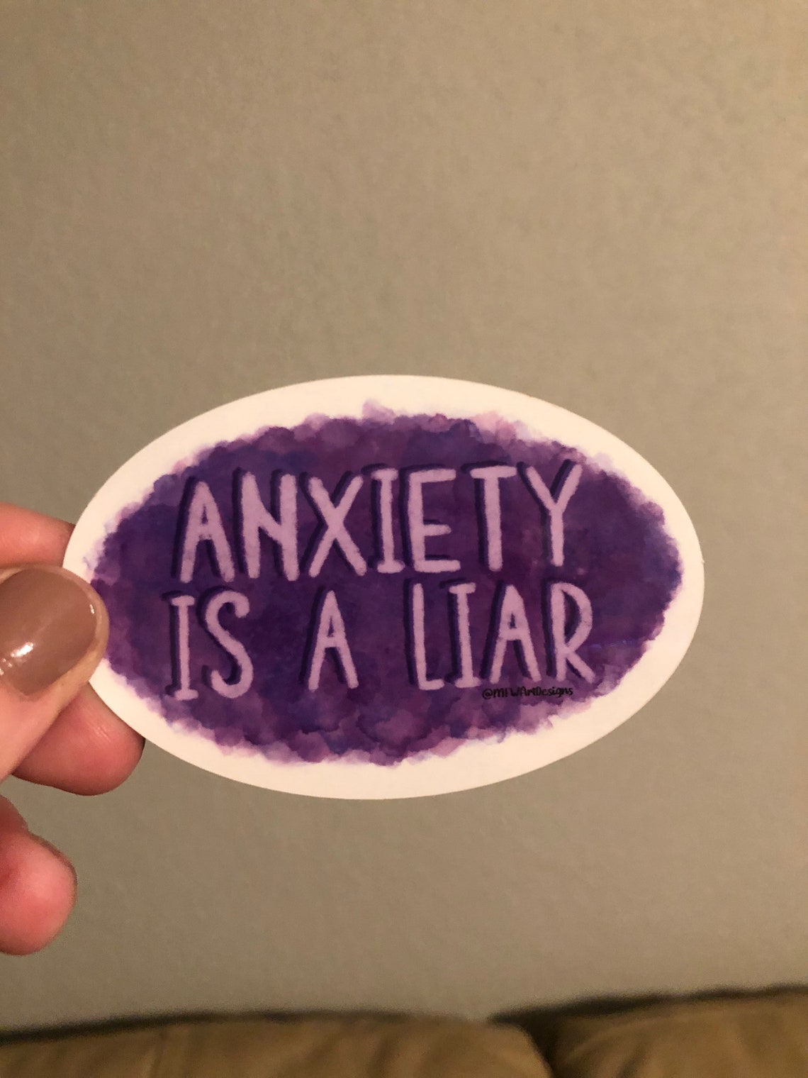 Anxiety is A Liar Sticker Anxiety Sticker Anxiety Laptop - Etsy