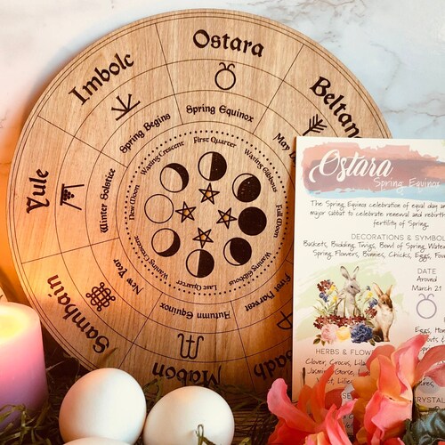 Tree of Life Wheel of the Year Pagan Wiccan Calendar Altar | Etsy