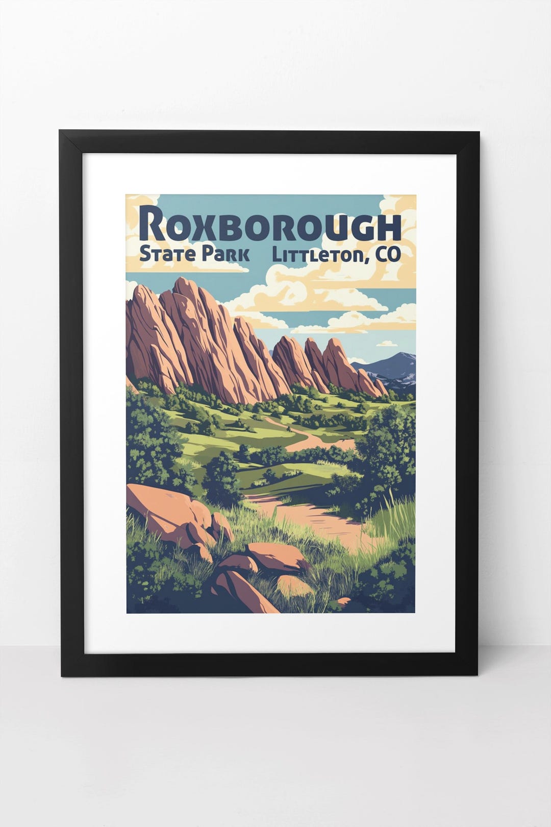 Roxborough State Park, Mountain Wall Art Poster, Matte Vertical Print ...