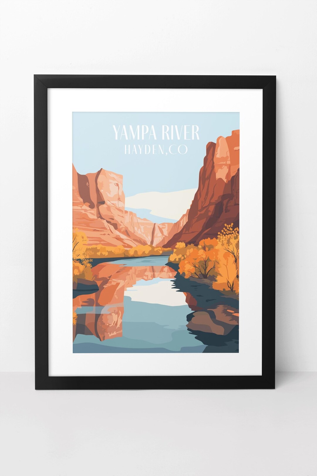 Yampa River State Park Matte Vertical Poster, Hayden CO Wall Art ...