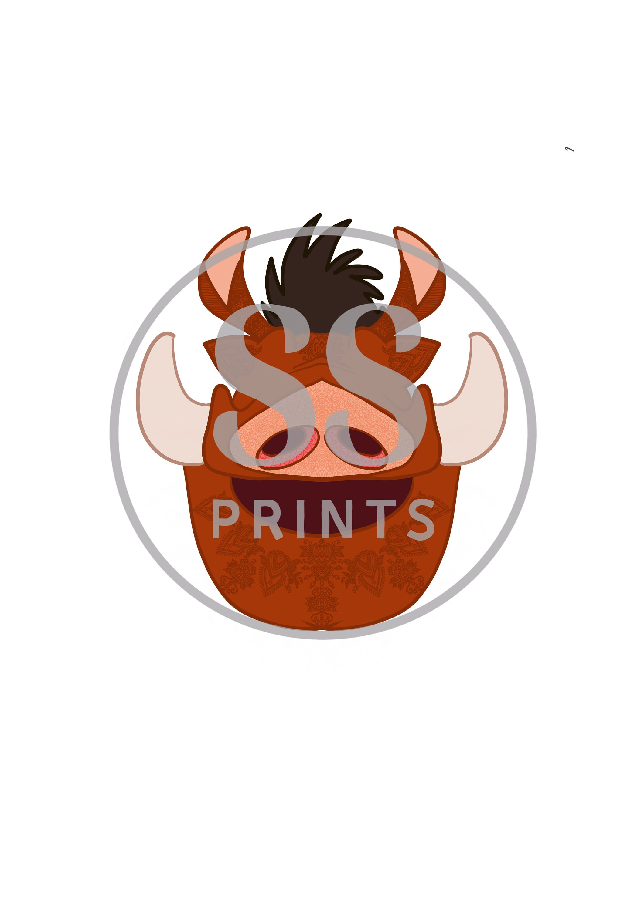 Lion King Simba Timone Pumba A5 ART PRINTS Disney Inspired South Asian ...