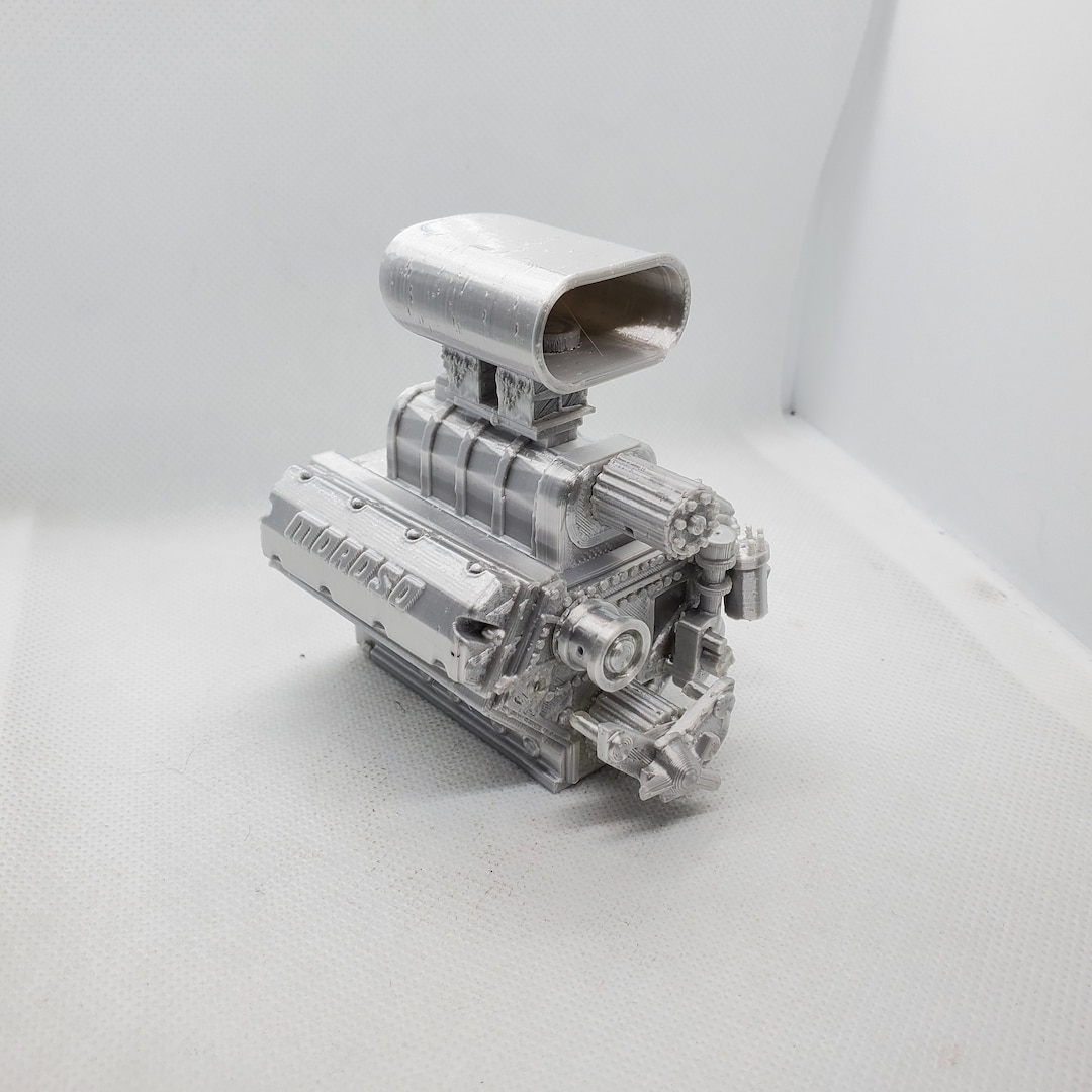 Model of Supercharged V8 Motor Paperweight | Gift Gifts for Him Dad ...