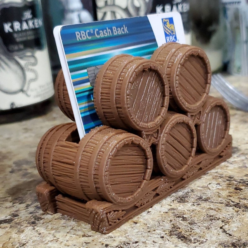 Wine Barrel Card Holder - Etsy