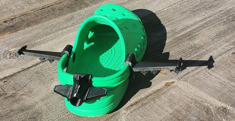Airplane Fighter Jet Clog Wings and Engine Thrusters With - Etsy