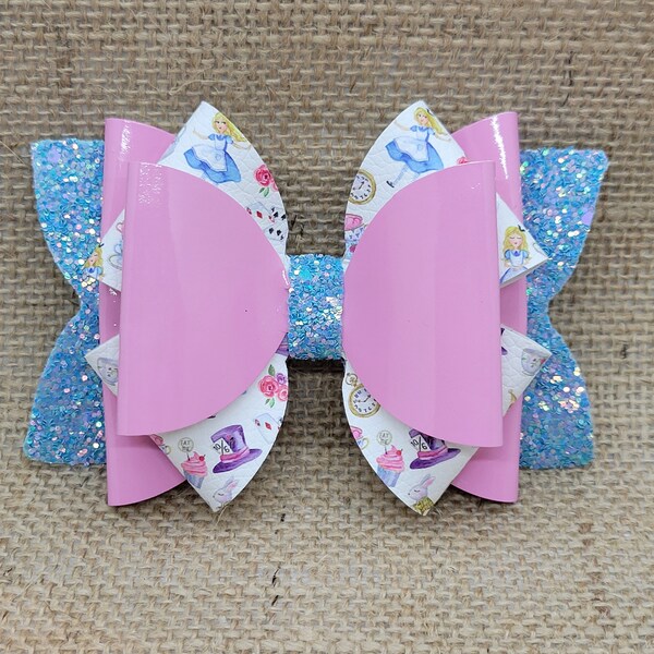 Alice in Wonderland Hair Bow - Etsy