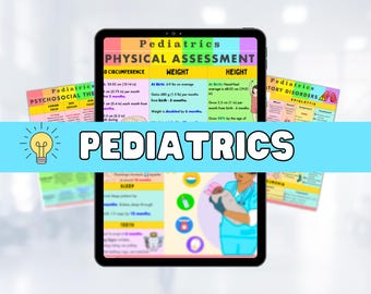 Nursing School Pediatrics Bundle. 41 Pages of Pediatric Nursing Notes ...
