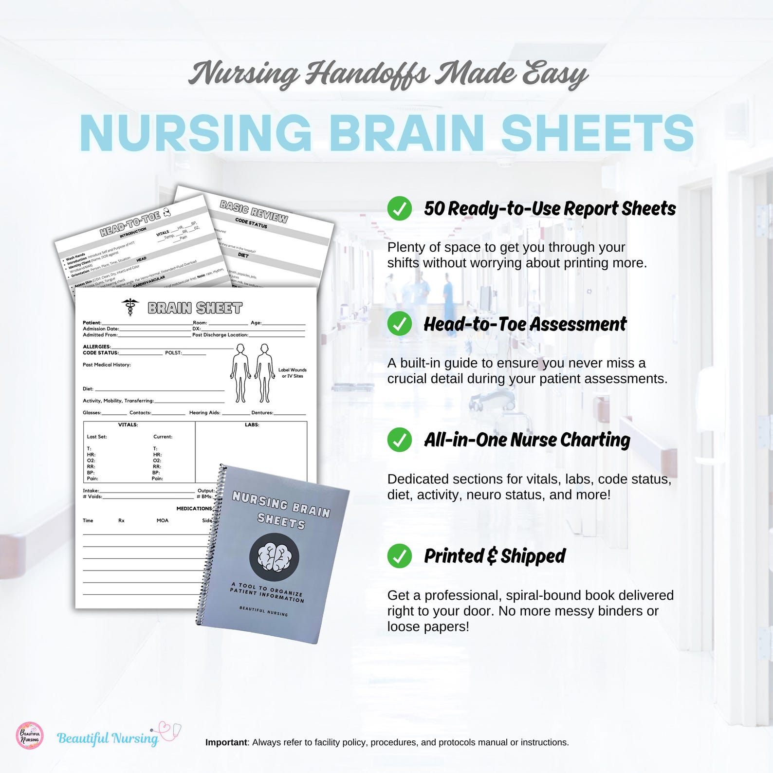 Nurse Handoff Report Book - Etsy