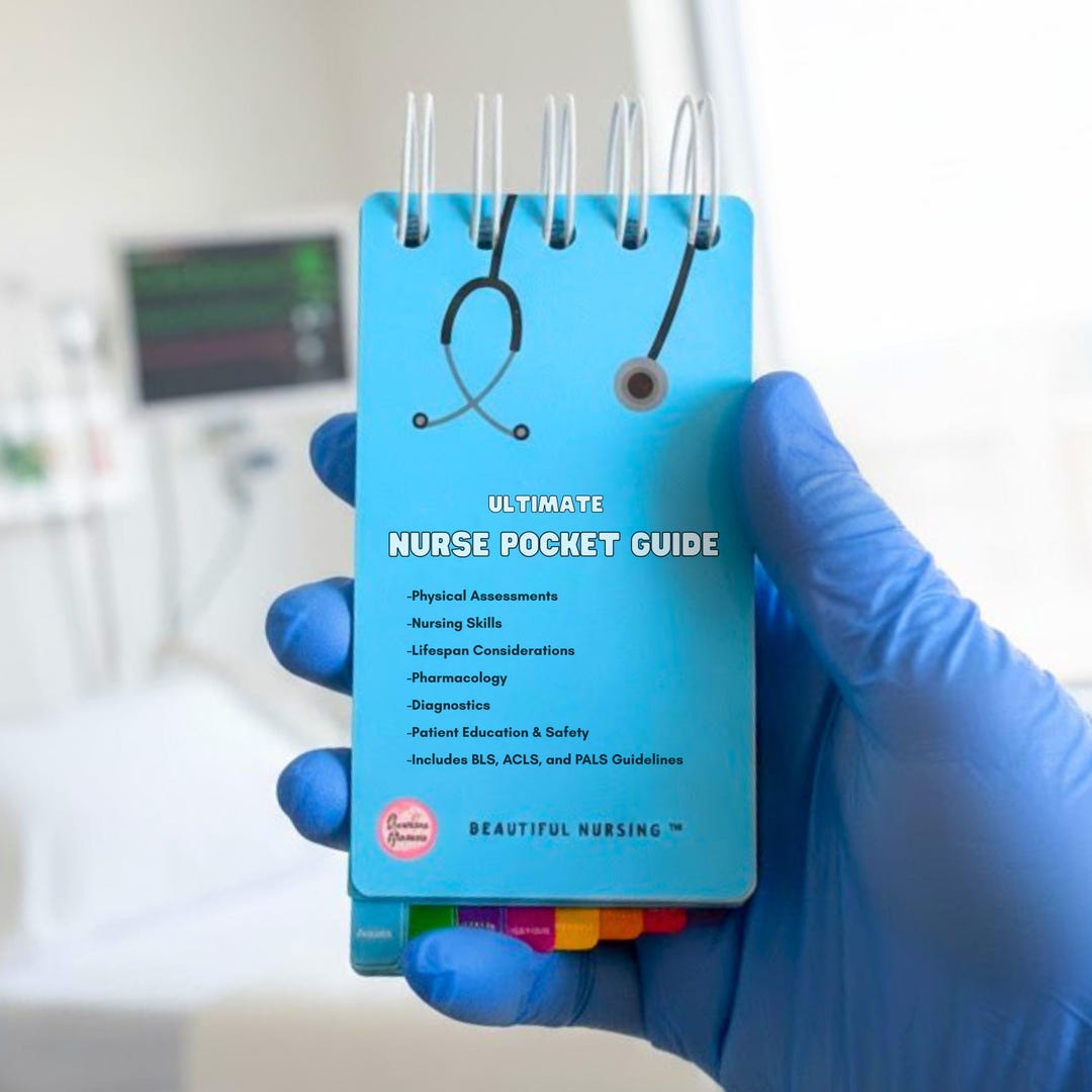 Nurse Pocket Guide | ACLS, PALS, BLS Guidelines, Nursing Skills, Key ...