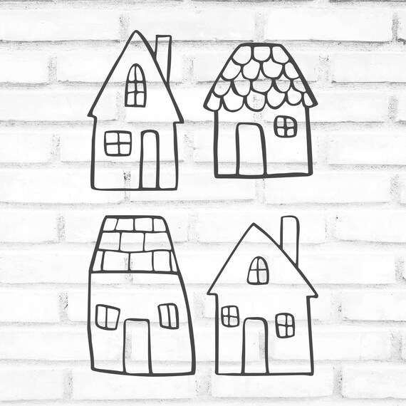 Cottage Cut File Cottage Svg Png Instant Download | Etsy