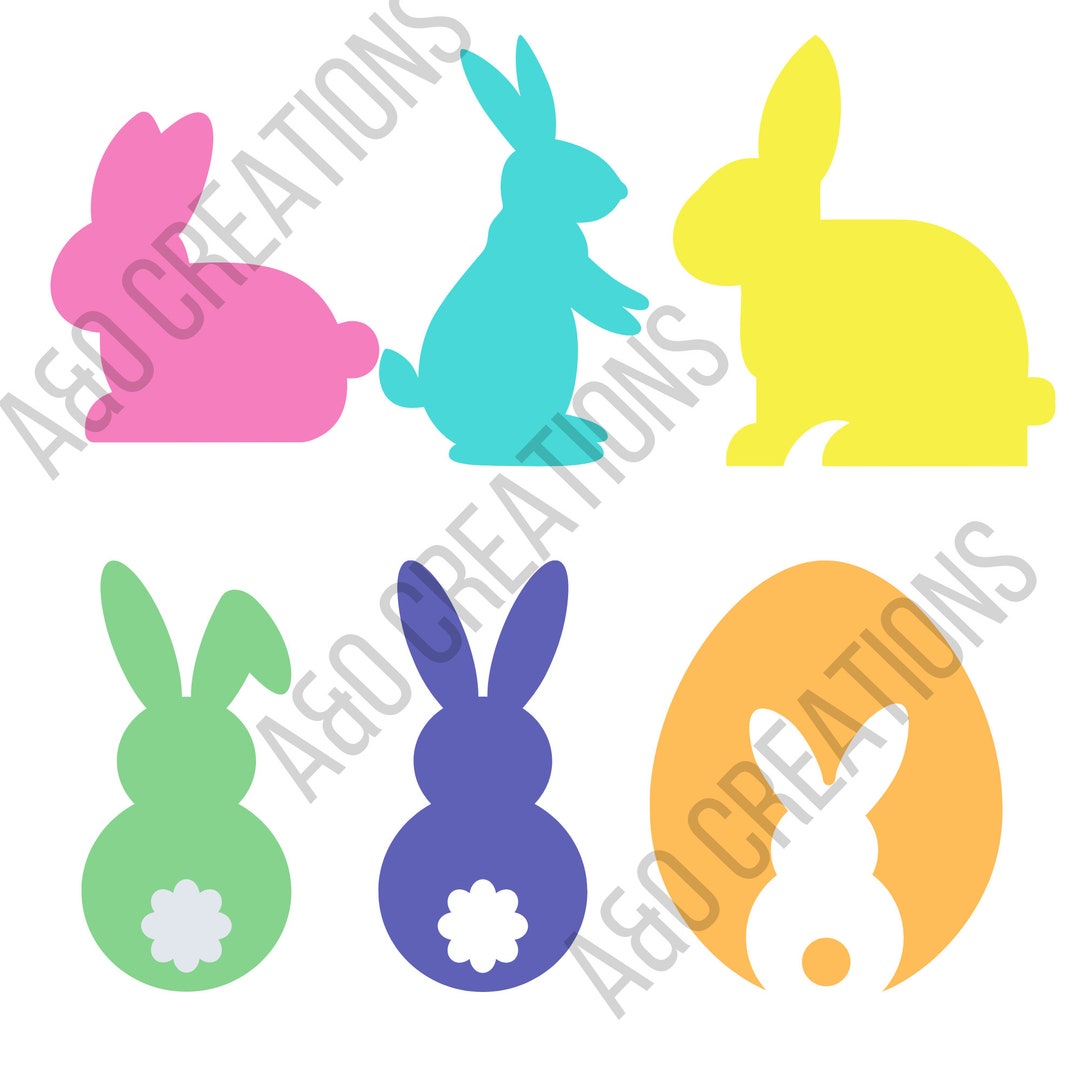 Easter Bunny SVG, PNG, Easter Rabbit Cut File - Etsy