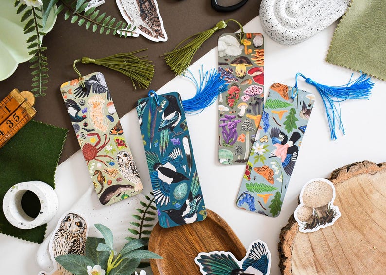 Ancient Woodland Creatures Bookmark | Unique Forest Animal Reading Gift ...