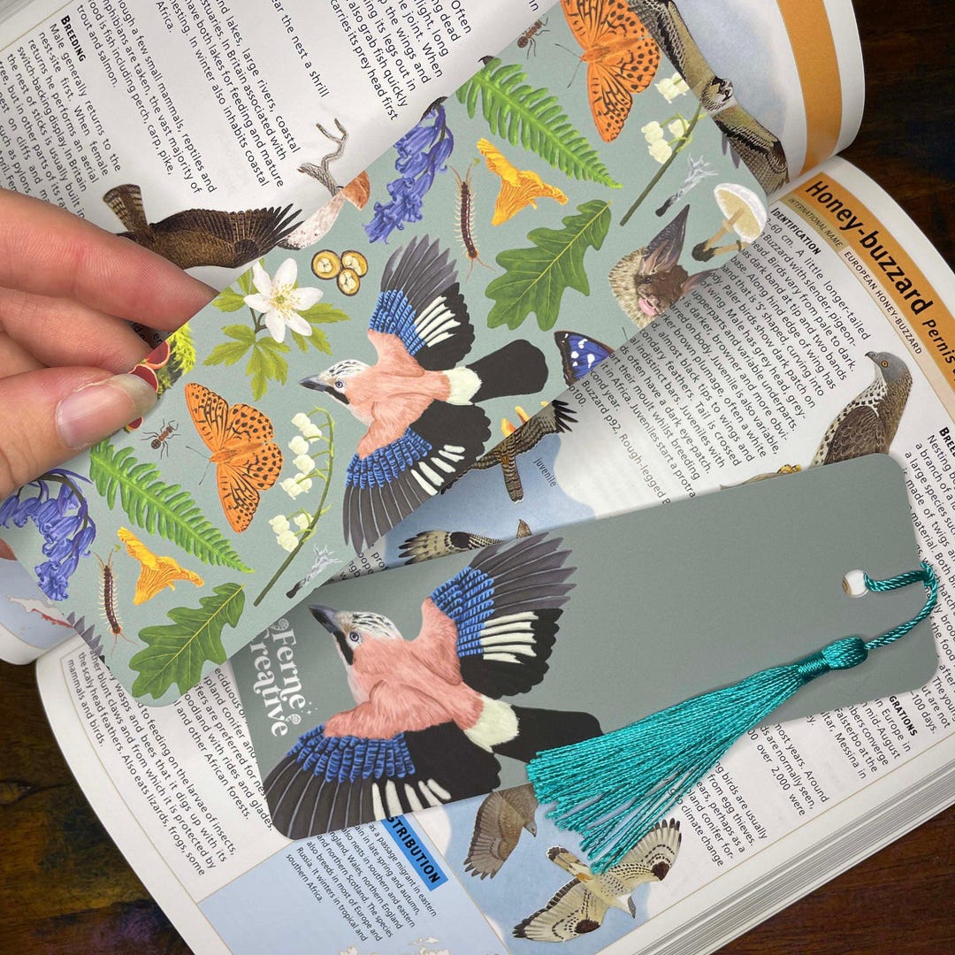 Ancient Woodland Creatures Bookmark | Unique Forest Animal Reading Gift ...