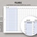 B6 FILLABLE Annual Tracker Fold Out Insert Fillable & | Etsy