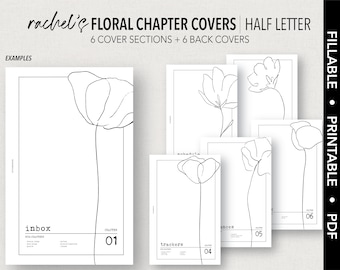 A6 Section Dashboards Printable Dividers A6 Printable - Etsy