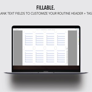 VERSATILE ROUTINE *FILLABLE* Minimal Planner Cards Bundle | Routine ...