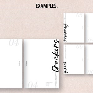 A6 *FILLABLE* {script} SECTION Covers | Fillable & Printable | 6 Cover ...