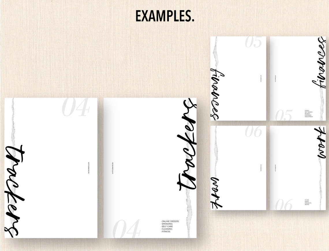 MINI HP *FILLABLE* {script} Section Covers | Fillable & Printable | 6 ...