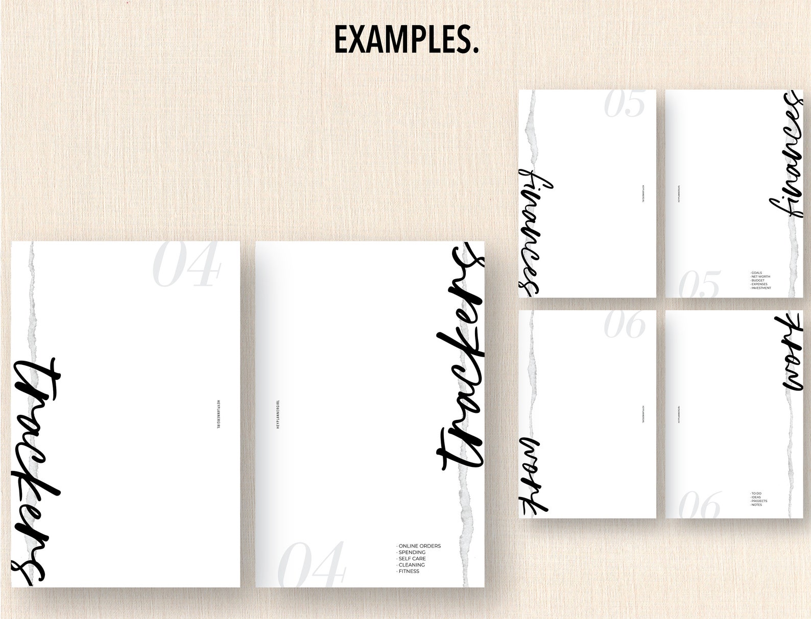 MINI HP *FILLABLE* {script} Section Covers | Fillable & Printable | 6 ...
