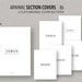 B6 FILLABLE minimal Section Covers Fillable & Printable - Etsy