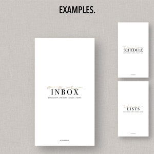 PERSONAL *FILLABLE* {minimal} Section Covers | Fillable & Printable | 6 ...