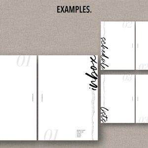 PERSONAL WIDE *FILLABLE* {script} Section Covers | Fillable & Printable ...