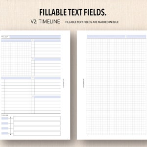 MINI_HP *FILLABLE* PROJECTS Insert | Fillable & Printable | 2 Versions ...