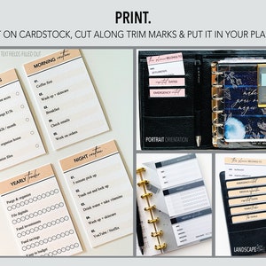 ESSENTIAL *FILLABLE* Planner Cards Bundle | Essential Info | Wallet ...