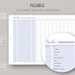 PERSONAL FILLABLE ANNUAL Tracker Fold Out Insert Fillable & Printable ...