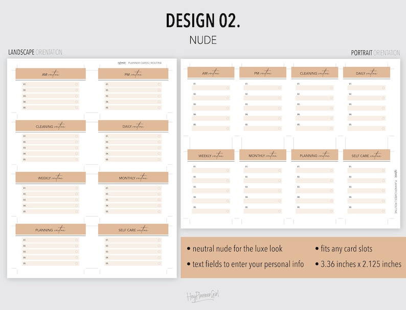 ROUTINE *FILLABLE* Planner Cards Bundle | Routine Cards | Task Cards ...