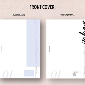 A6 *FILLABLE* {script} SECTION Covers | Fillable & Printable | 6 Cover ...