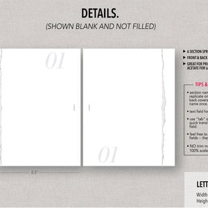 LETTER *FILLABLE* {script} Section Covers | Fillable & Printable | 6 ...