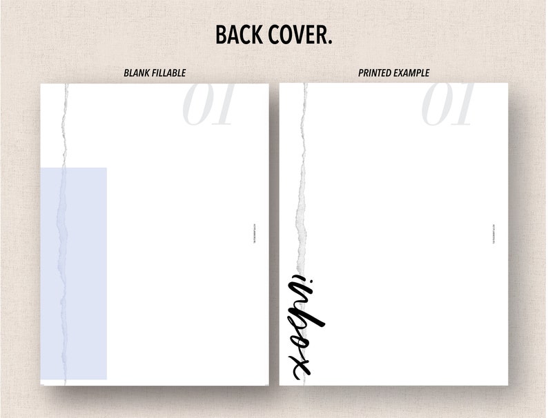 CLASSIC HP FILLABLE script Section Covers Fillable & - Etsy