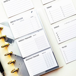 NOTES MINIMAL *PRINTABLE* Planner Cards Bundle | Note Taking | Wallet ...