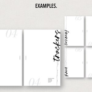 HALF LETTER *FILLABLE* {script} Section Covers | Fillable & Printable ...